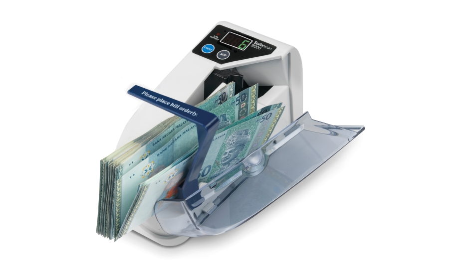 Banknote Counter - Safescan 2000 - Portable, Battery Operated Counter ...